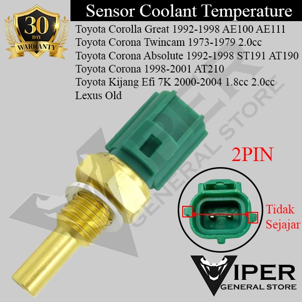 Jual Coolant Temperature Sensor Toyota Corolla Corona Kijang Efi 7K ...