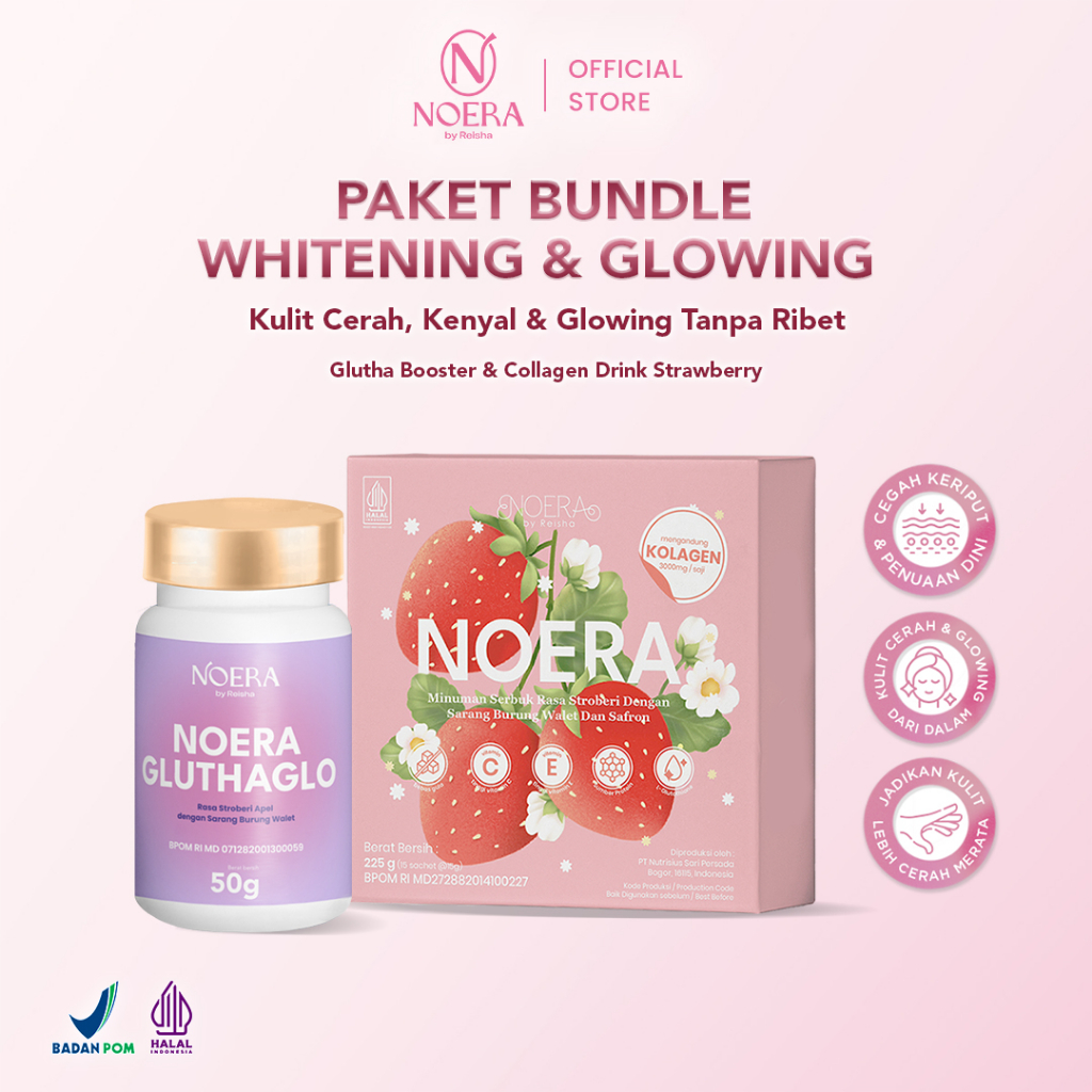 Jual Paket Noera Glutha Booster + Noera Collagen Drink Improved Formula ...