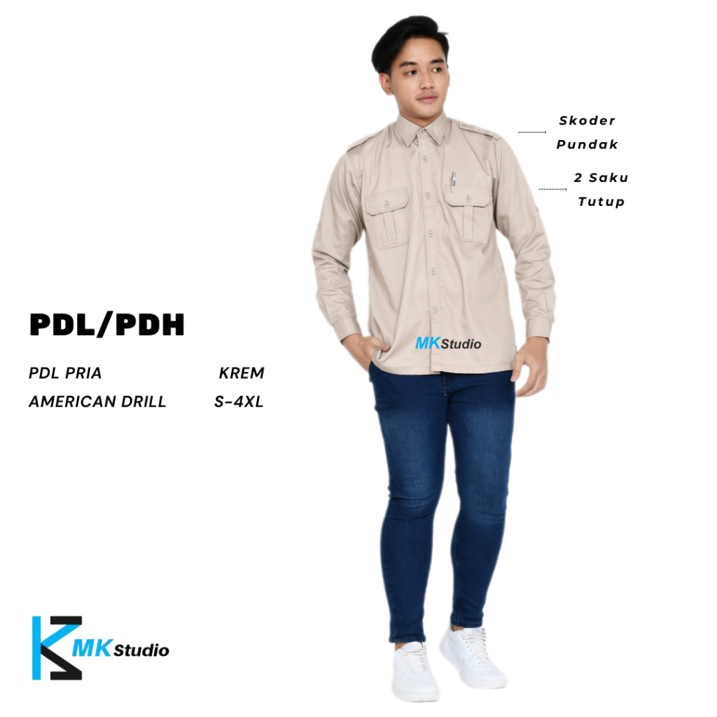 Jual Baju PDL Lapangan/Kemeja Atasan/Seragam Kerja Lapangan/Kemeja PDL ...