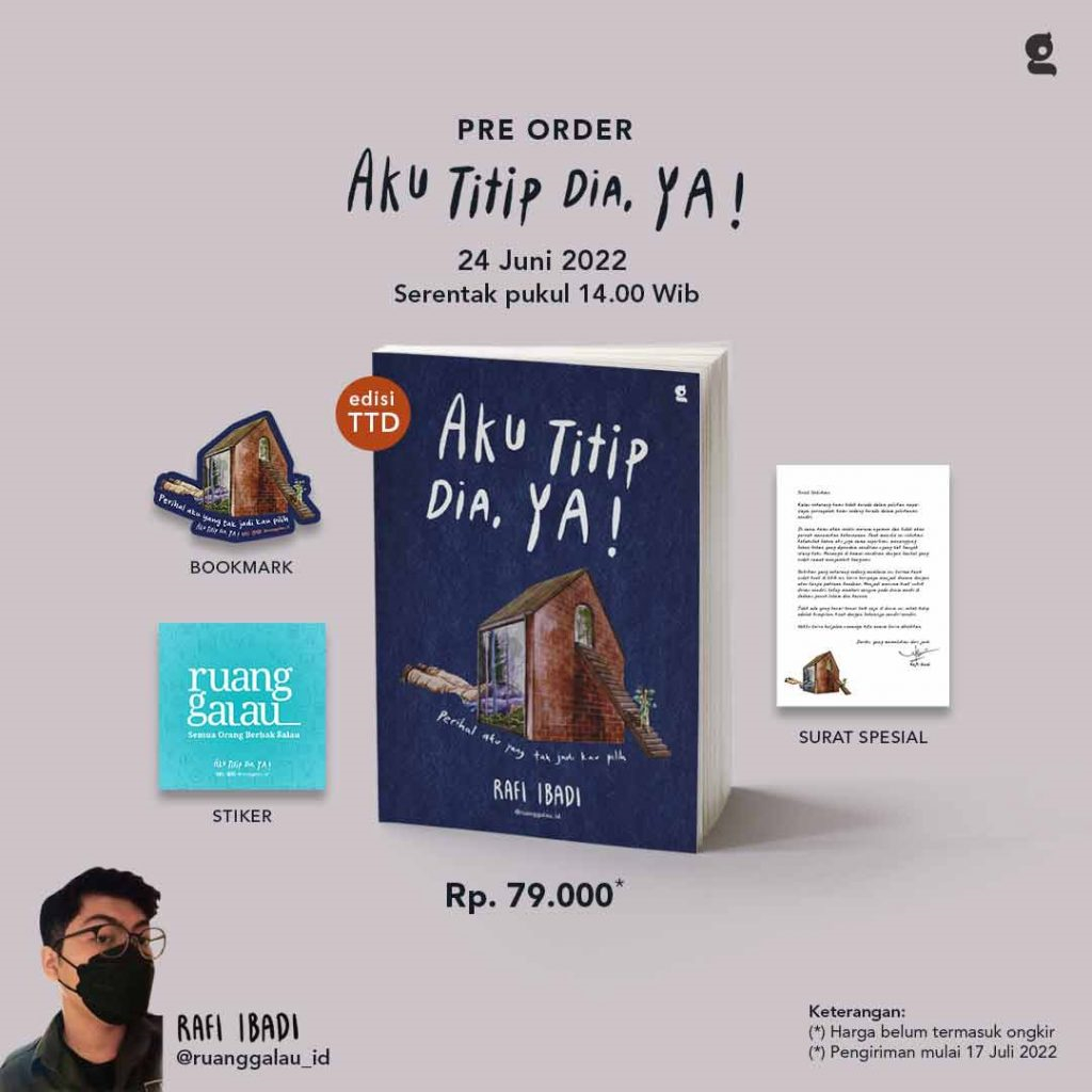 Jual Buku Self Improvement Aku Titip Dia, Ya! By Rafi Ibadi - Gradien ...