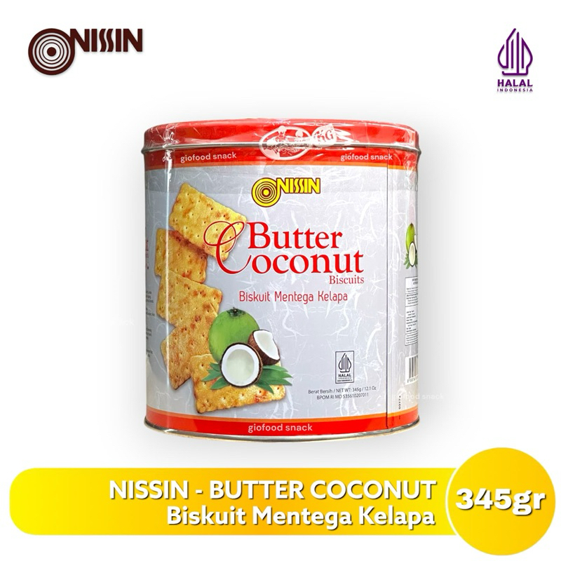 Jual NISSIN BUTTER COCONUT 345gr - Biskuit Mentega Kelapa Enak | Shopee ...
