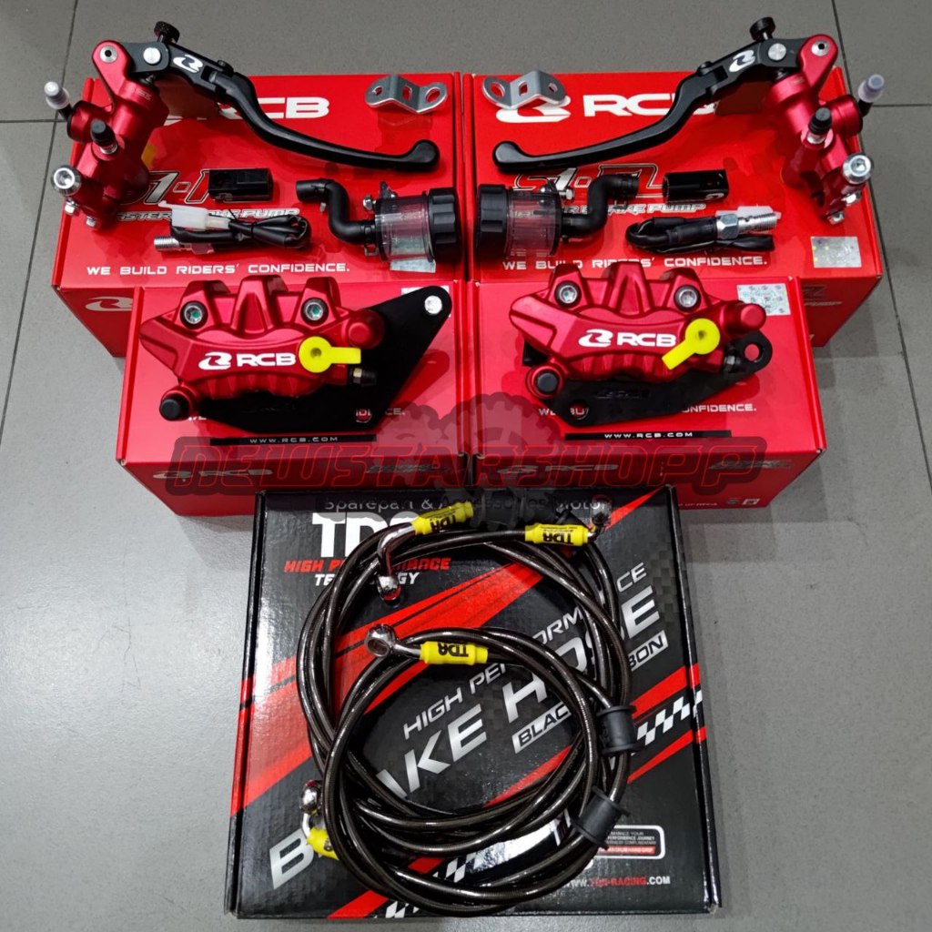 Jual Paketan Master rem RCB S1 Facelift 14mm set kanan kiri radial tabung pisah + Kaliper S26 ...