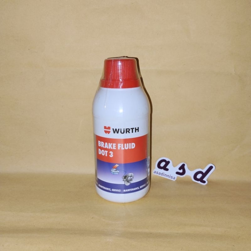Jual WURTH Brake Fluid DOT3 250 mL minyak rem | Shopee Indonesia