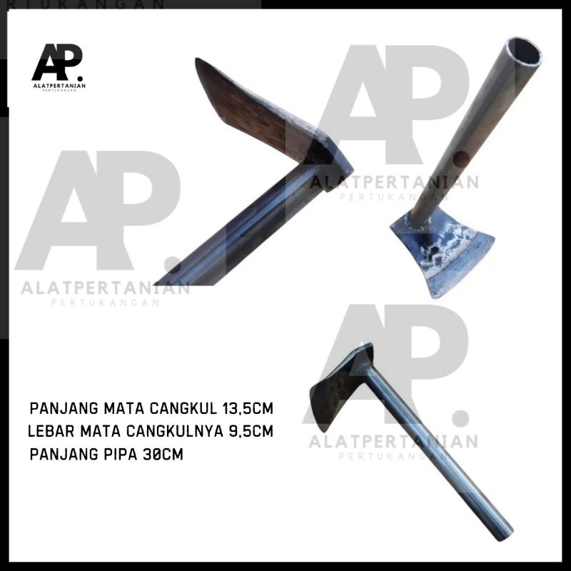 Jual Cangkul Kecil Baja Asli/Cangkul Anti Copot/Wangkil Miring Tanah ...
