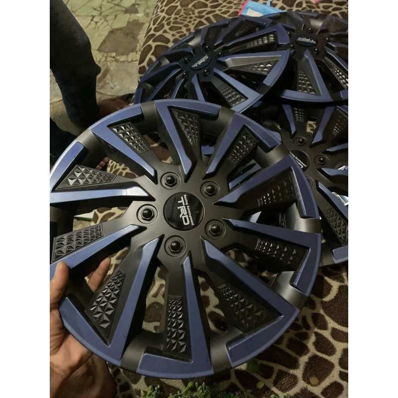 Jual Dop velg / Dop roda mobil ring ban 14 / R14 model exo biru hitam ...