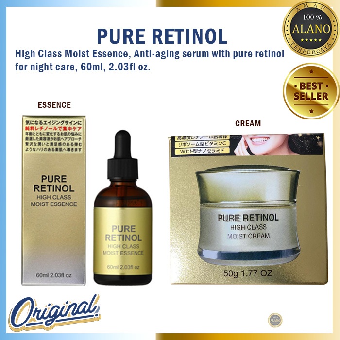 Jual Pure Retinol High Class Moist Essence Anti Aging for Night ...