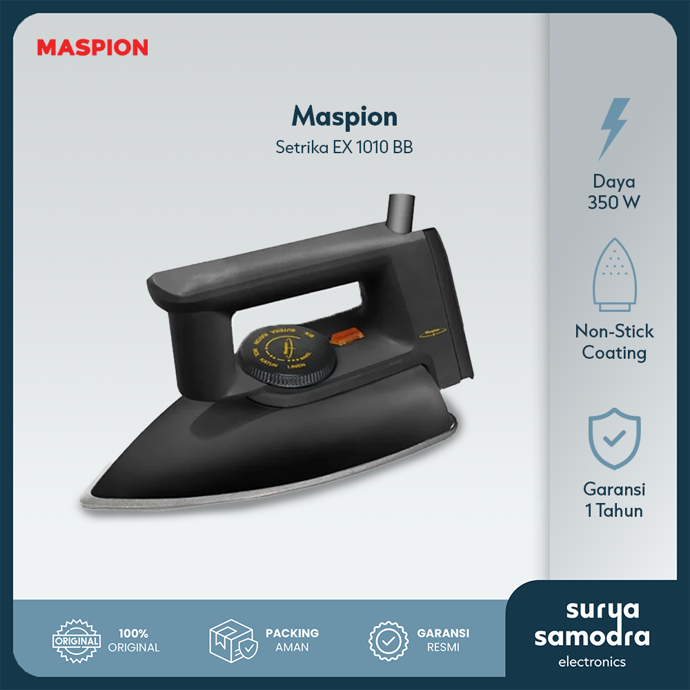 Jual MASPION Automatic Iron Setrika EX-1010 BB | Setrika Maspion EX ...