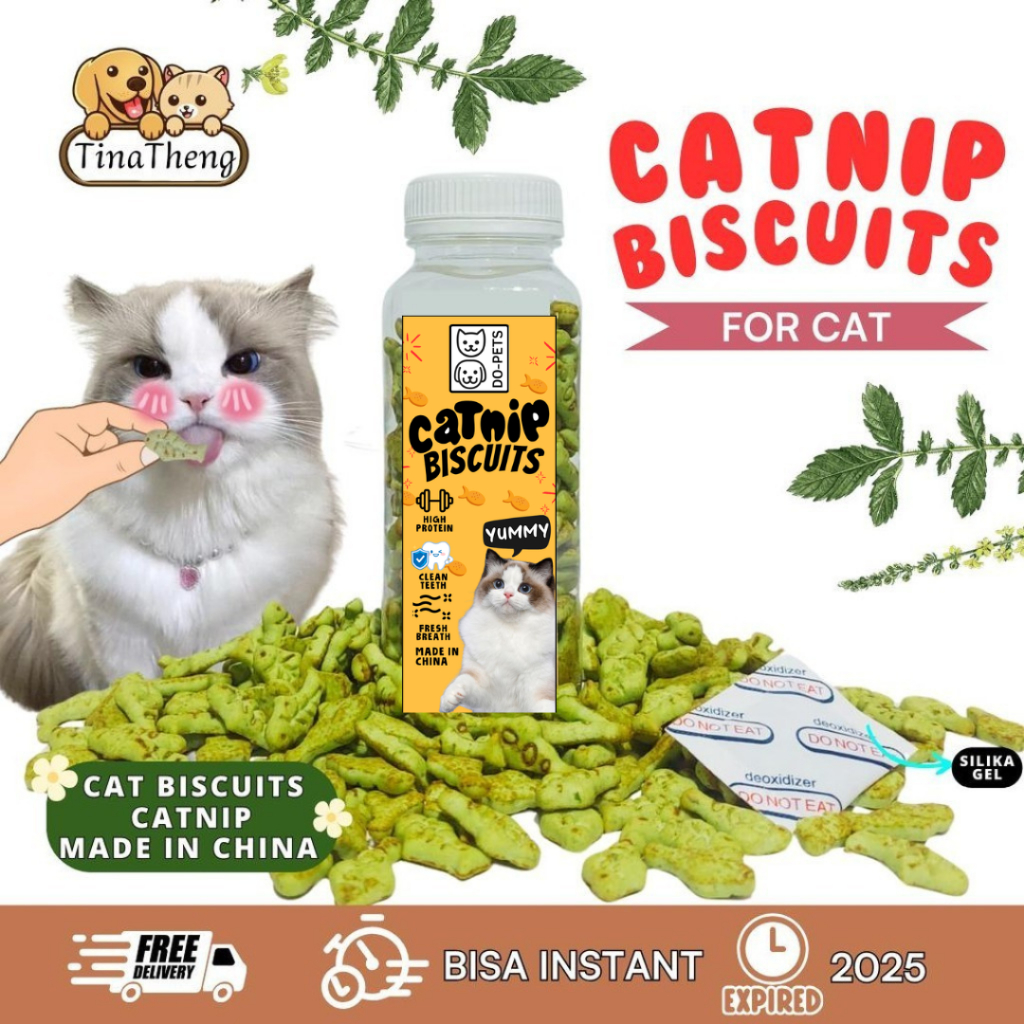 Jual Tinathengstore Biskuit Magic Catnip Untuk Kucing 100 g Snack ...