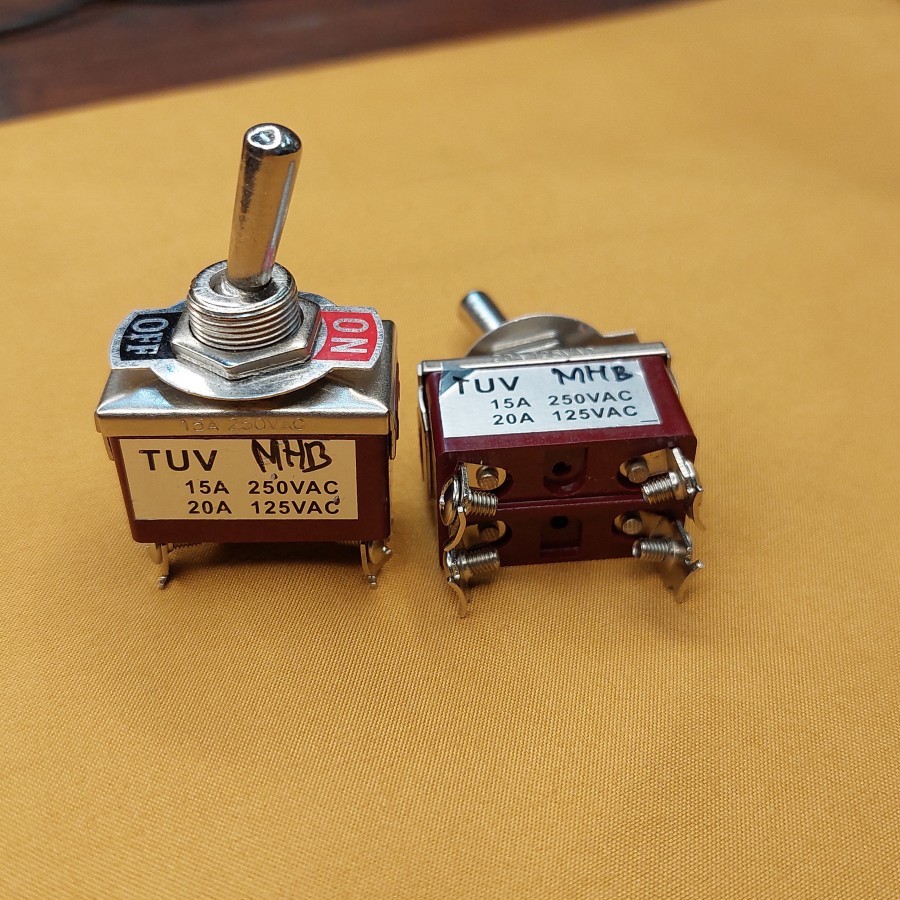Jual Saklar/toggle switch 4p on-of 15A (Taiwan) | Shopee Indonesia