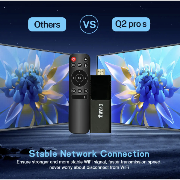 Jual SMARTCOM TV Stick Android TV Box TVR3 1080P 4K 2/16 GB Android 10 ...