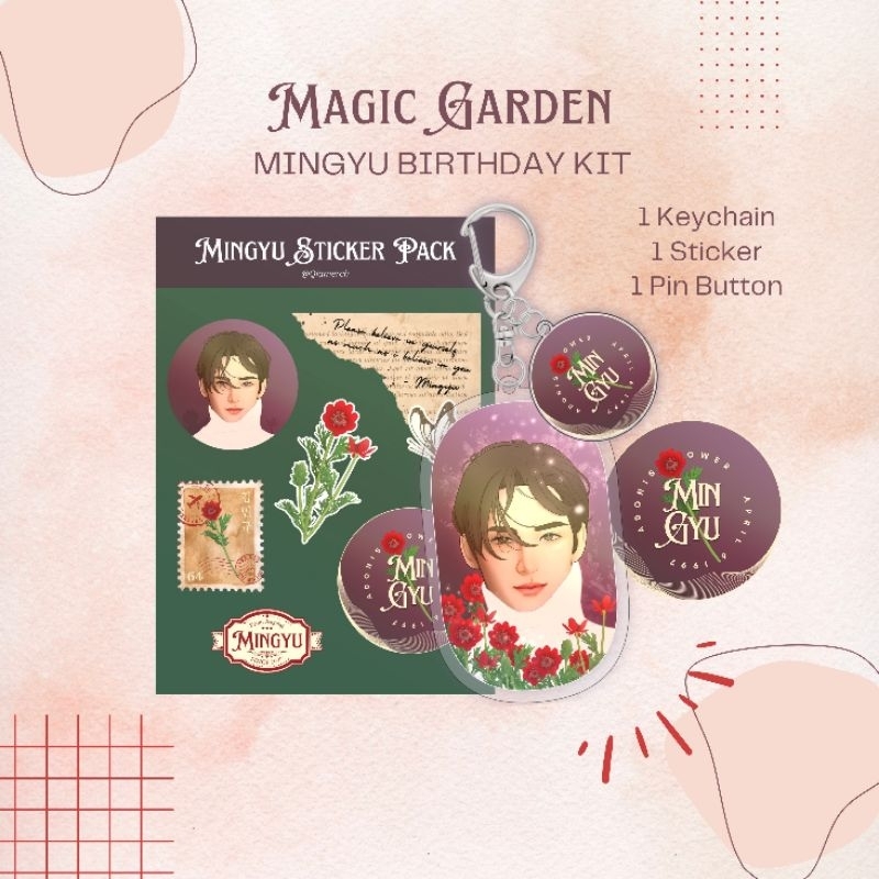 Jual Mingyu Birthday KIT - Mingyu Seventeen - Keychain Gantungan Kunci ...