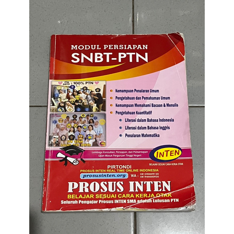 Jual MODUL PERSIAPAN SNBT-PTN INTENSIF INTEN 2025 | Shopee Indonesia