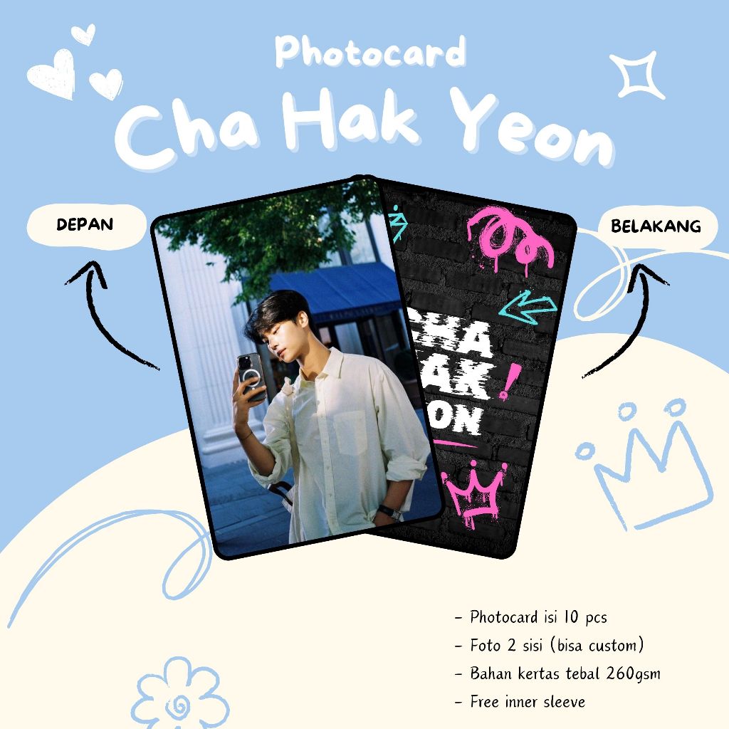 Jual (10 PCS) PHOTOCARDS CHA HAK YEON | Shopee Indonesia