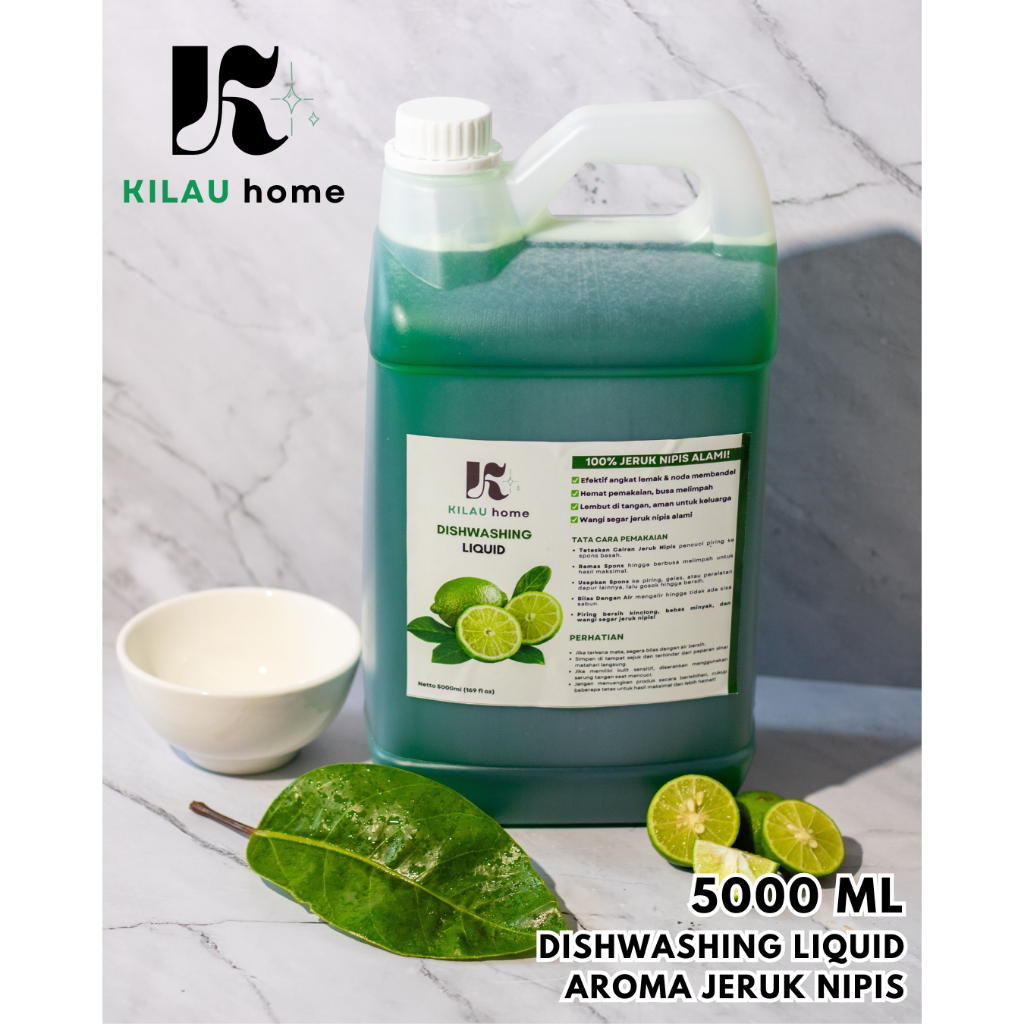 Jual Sabun Cuci Piring KILAU Berkualitas Premium JERUK NIPIS 5 LITER ...