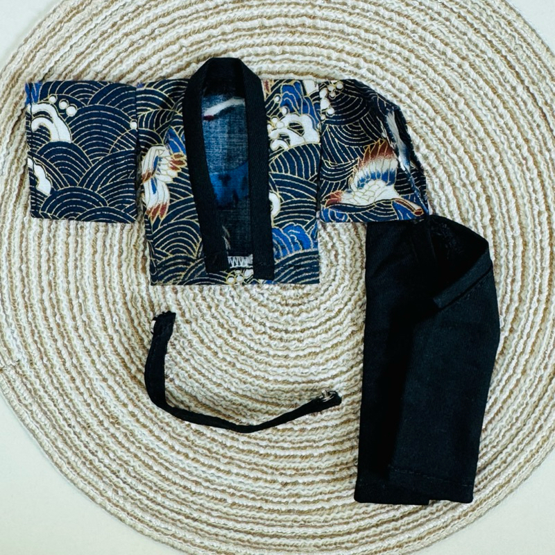 Jual nendoroid doll ymy dod obitsu 11 clothes kimono yukata black ...