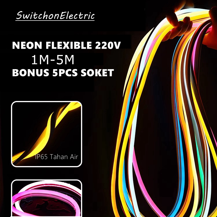 Jual Paket Lampu LED Neon Flex 220V - Pilihan Ukuran 1m/2m/3m/4m/5m ...