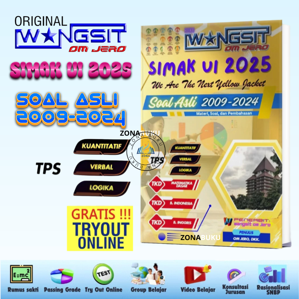 Jual Wangsit Om Jero Simak UI 2025 SNBT UTBK Disusun Sesuai dengan Soal ASLI dan Ditulis Oleh ...