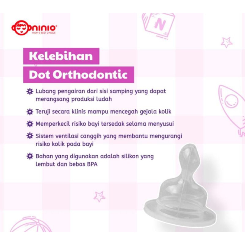 Jual NINIO NIPPLE DOT GEPENG ( ORTHODONTIC ) | Shopee Indonesia