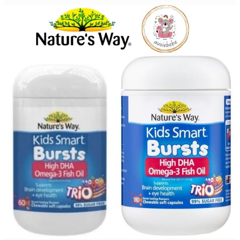 Jual Nature's Way Trio Burst Kids Smart Omega3 Fish Oil High DHA 60 ...