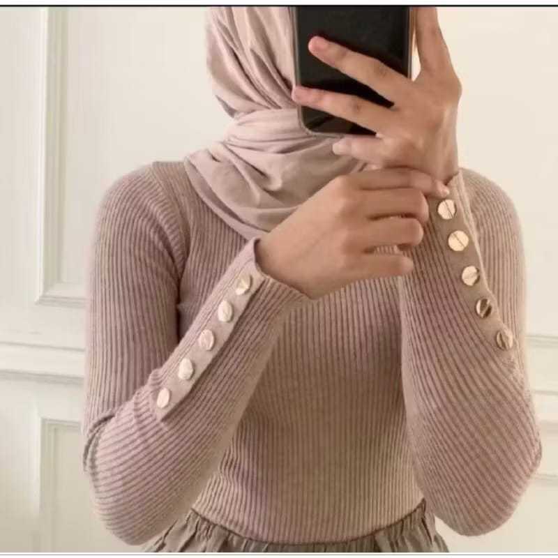 Jual Inara knitwear iner rajut japanline - iner rajut lengan panjang ...