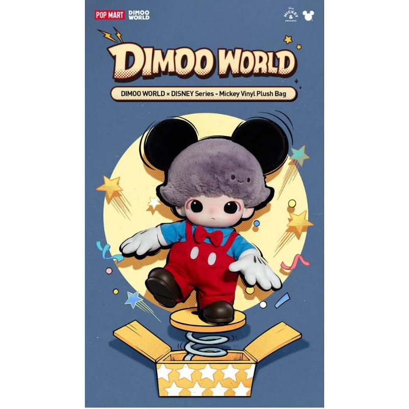 Jual DIMOO WORLD x DISNEY Series - Mickey Vinyl Plush Bag - POP MART ...