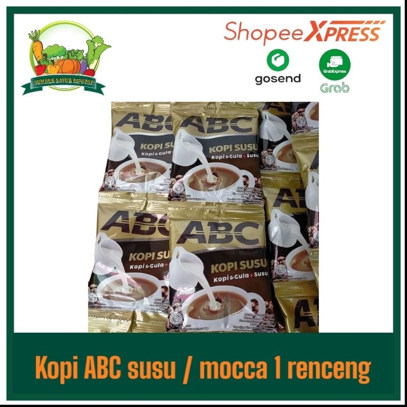 Jual Kopi ABC susu / ABC mocca 1 renceng - KIRIM INSTAN | Shopee Indonesia