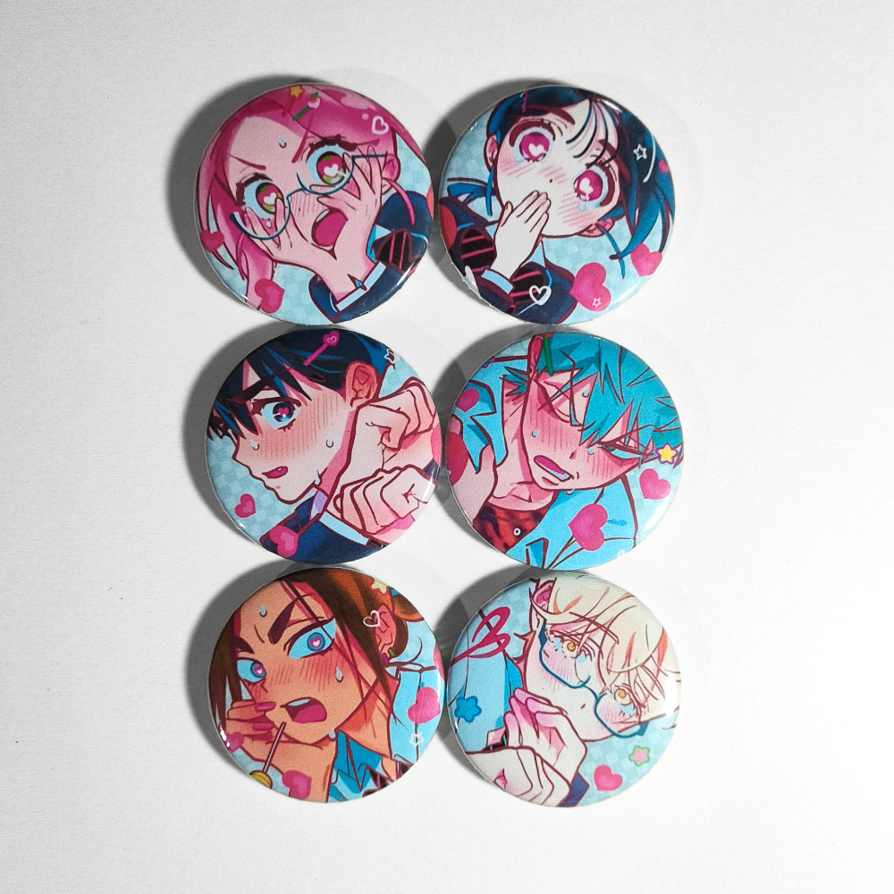 Jual ALIENSTAGE // Blushing Flustered - Pin Button, Keychain and Magnet ...
