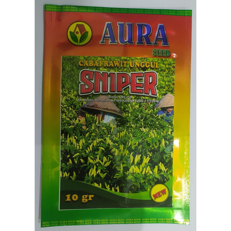 Jual Benih Cabe Rawit SNIPER AURA SEED original 10 gram (+-2000 biji ...