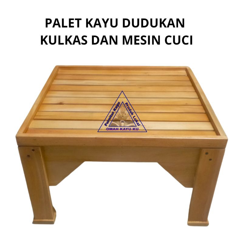 Jual ALAS DUDUKAN KULKAS/ MESIN CUCI MODEL PALET KAYU. | Shopee Indonesia