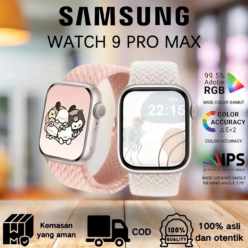 Jual 【100% Original】Samsung Watch 9 Pro Max Smart Watch 2.2 Inci Layar ...
