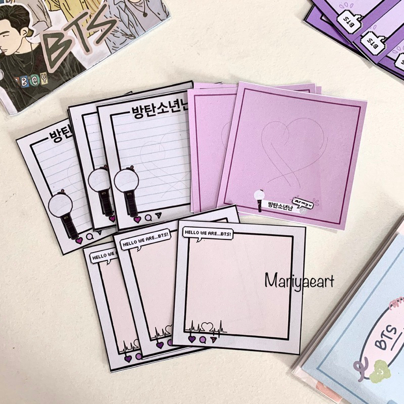 Jual Mariyaeart - BTS Memo sheet | treasure memopad kpop buku korea ...