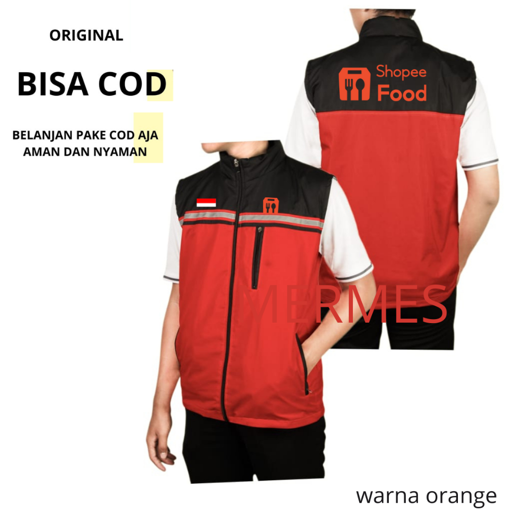 Jual Best Best !!! Rompi Motor Anti Angin Shopee-Food Jaket Rompi ...