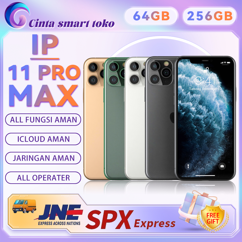Jual IP 11 Pro Max Second 256GB 64GB Original100% Fullset Sinyal All operater All fungsi aman ...