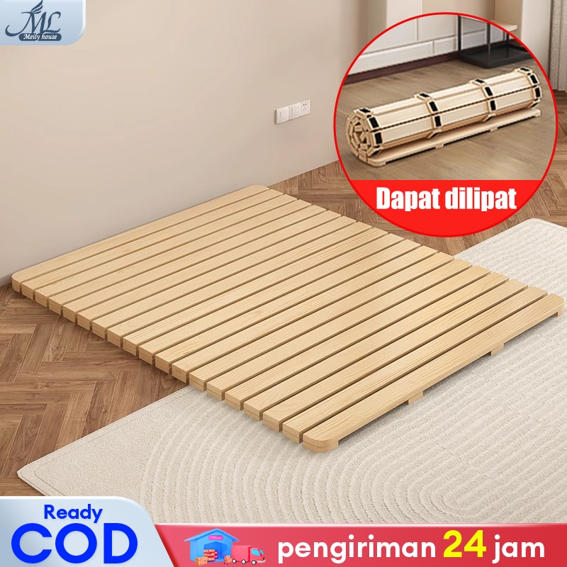 Jual Tempat Tidur Lipat Dipan Kasur Kayu Palet Jati Belanda Tempat ...