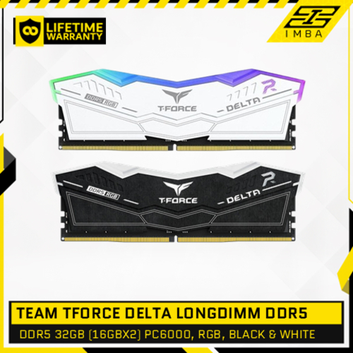 Jual TEAM TFORCE DELTA RAM LONGDIMM DDR5 32GB (16GBX2) PC6000 RGB ...