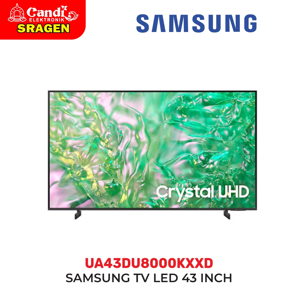 Jual SAMSUNG Smart TV 43 Inch Crystal UHD 4K - 43DU8000 / UA43DU8000KXXD | Shopee Indonesia