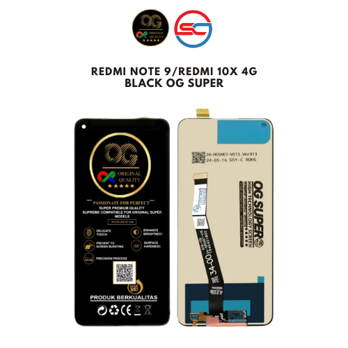 Jual LCD+TOUCHSCREEN REDMI NOTE 9/ REDMI 10X 4G BLACK OG SUPER | Shopee ...