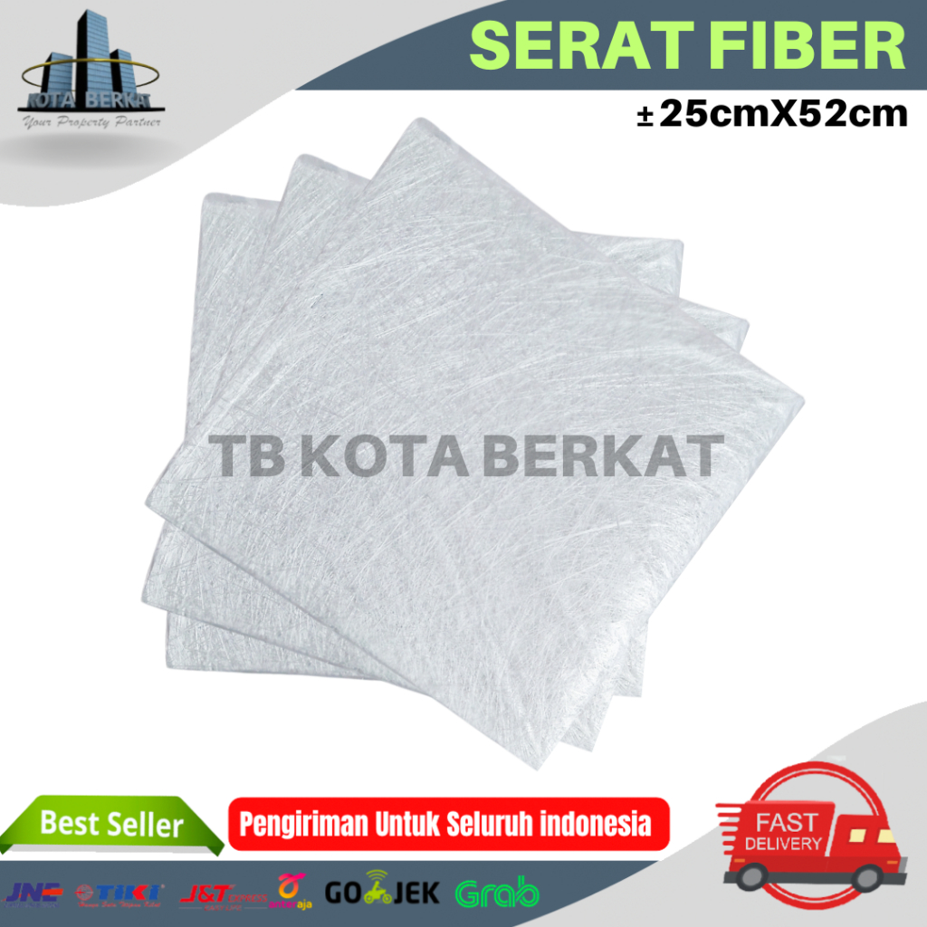 Jual SERAT FIBER PENGUAT RESIN / FIBERGLASS MATT | Shopee Indonesia