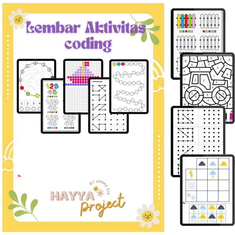 Jual HAYYA PROJECT - 50Lembar Coding anak PAUD TK SD CODING FOR KIDS ...