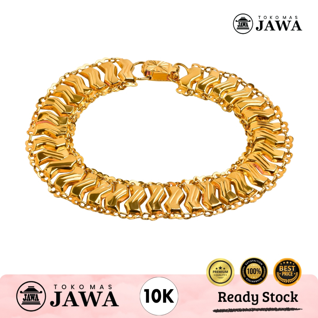 Jual Gelang Emas Krepyak Keraton Kadar 10k Toko Mas Jawa | Shopee Indonesia