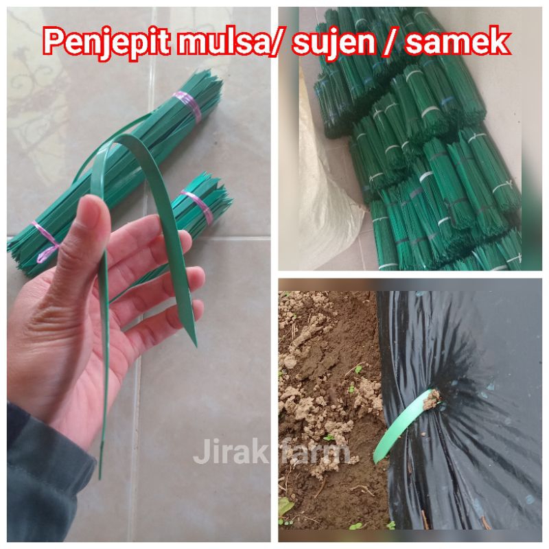 Jual Penjepit Mulsa Samek Sujen plastik murah awet bisa pakai berulang ...