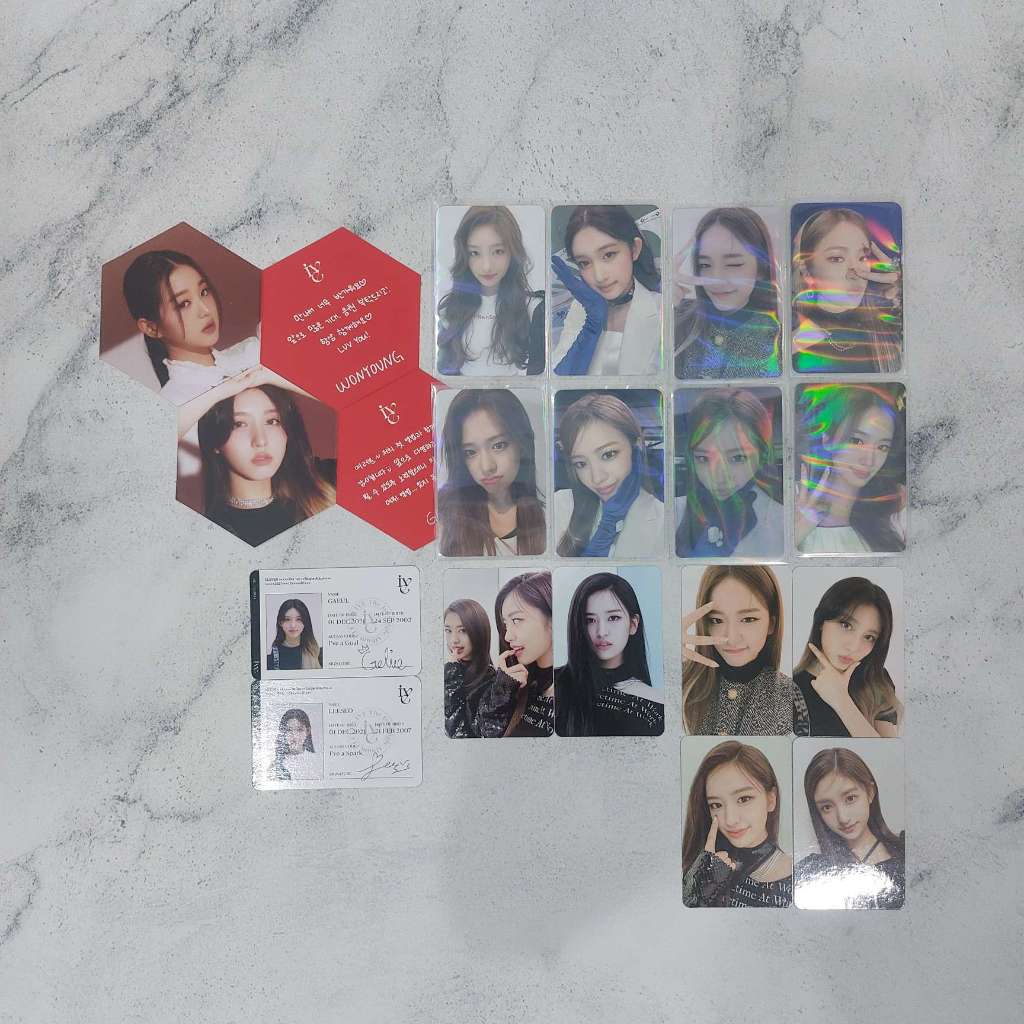 Jual Ive Eleven PC Photocard Message Card ID Photo Card Ver Merah Hitam Album POB Benefit Web ...