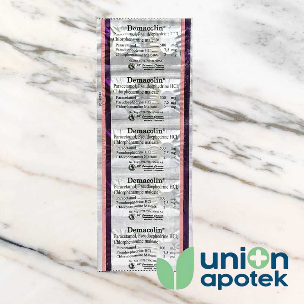 Jual DEMACOLIN TABLET Strip Isi 10 tablet | Shopee Indonesia