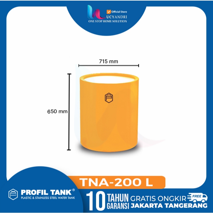 Jual Tangki Air Terbuka Bak Air 200 L Profil Tank TNA Tandon Toren ...