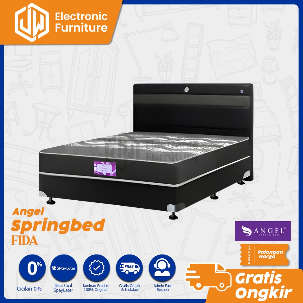 Jual JW - Set kasur springbed Angel Fida 100/120/160/180x200 ...