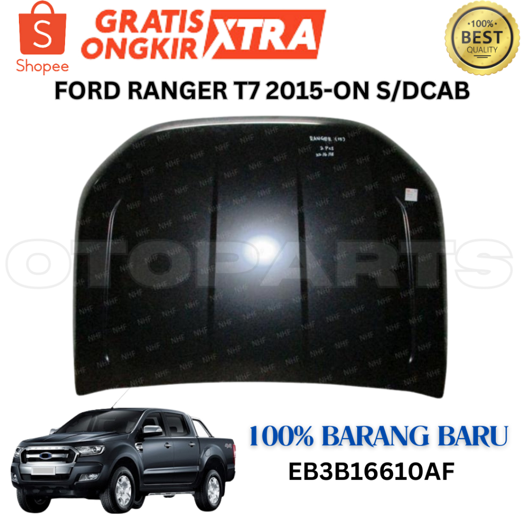 Jual EB3B16610AF KAP MESIN MOTOR BONNET FORD RANGER T7 2015 2016 2017 ...