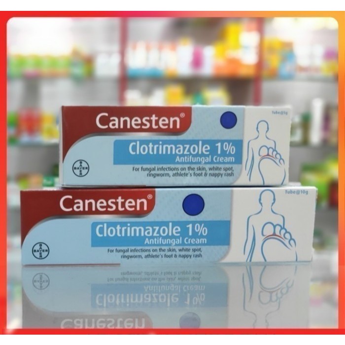 Jual CANESTEN CREAM 5 GR DAN 10 GR - MENGATASI JAMUR PADA KULIT, PANU ...