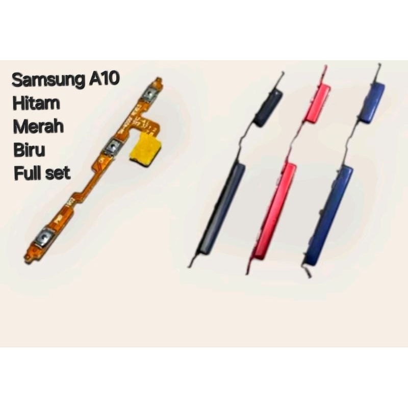 Jual FULL SET TOMBOL LUAR FLEXIBLE ON OFF VOLUME SAMSUNG A10 ORIGINAL | Shopee Indonesia