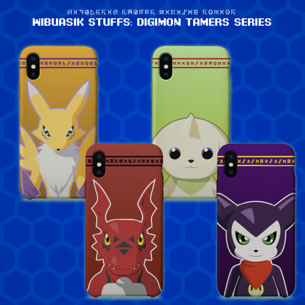 Jual Casing Anime Digimon Tamers Rookie Series Guilmon Renamon ...