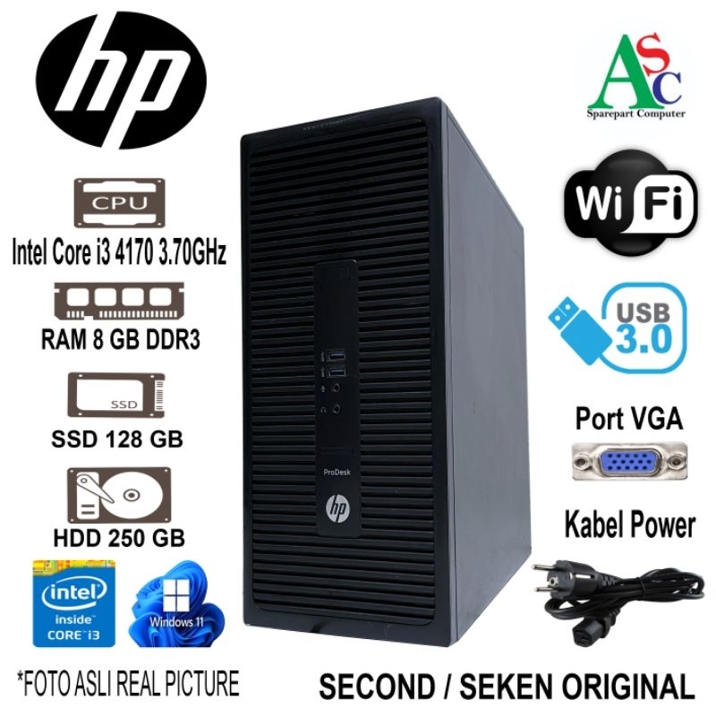 Jual CPU HP ProDesk Core i3 Gen 4 Ram 8Gb SSD HDD | Shopee Indonesia